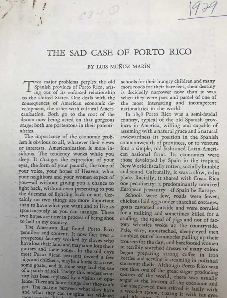 Luis Muñoz Marín – FLMM PDI